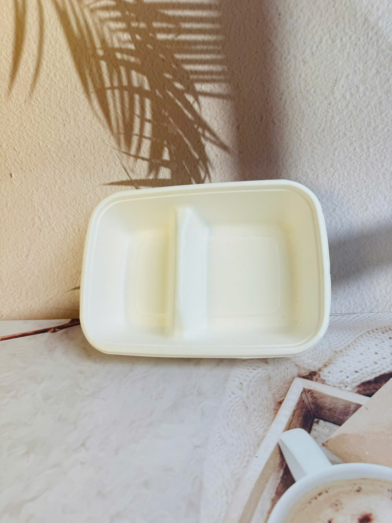 Hộp Bã Mía 2 Ngăn Trắng 790ml - Công Ty TNHH Bao Bì Hapobe